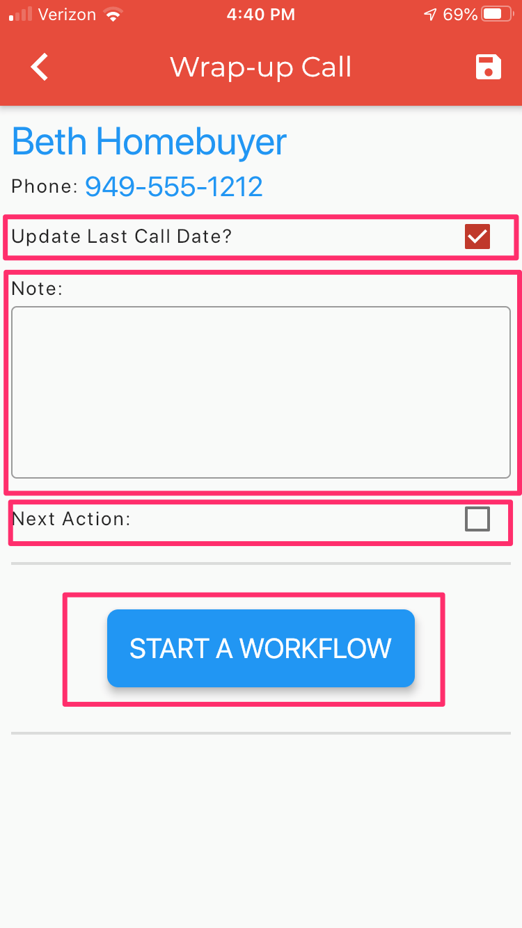"Wrap it up!" after the call... – Realvolve Help Center